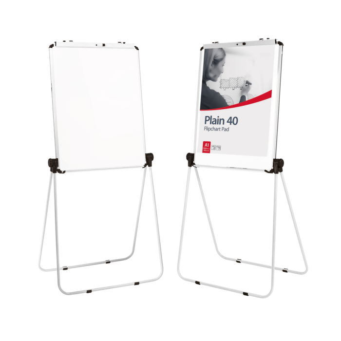 Flip Chart Stand with Magnetic White Board – VisualDisplays