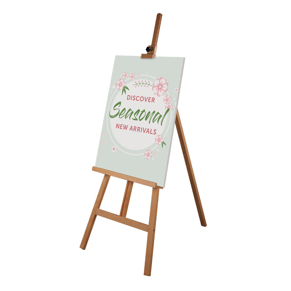 A Frame Wooden Easel with Clamp – VisualDisplays