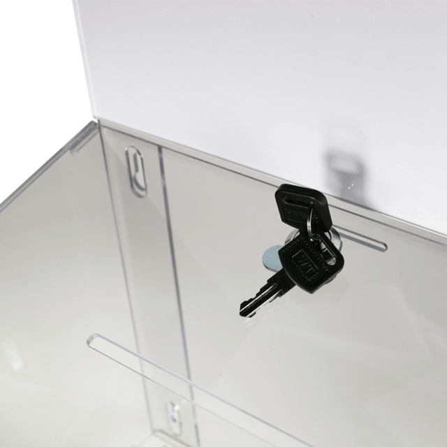 Freestanding Ballot Box with Lock – VisualDisplays