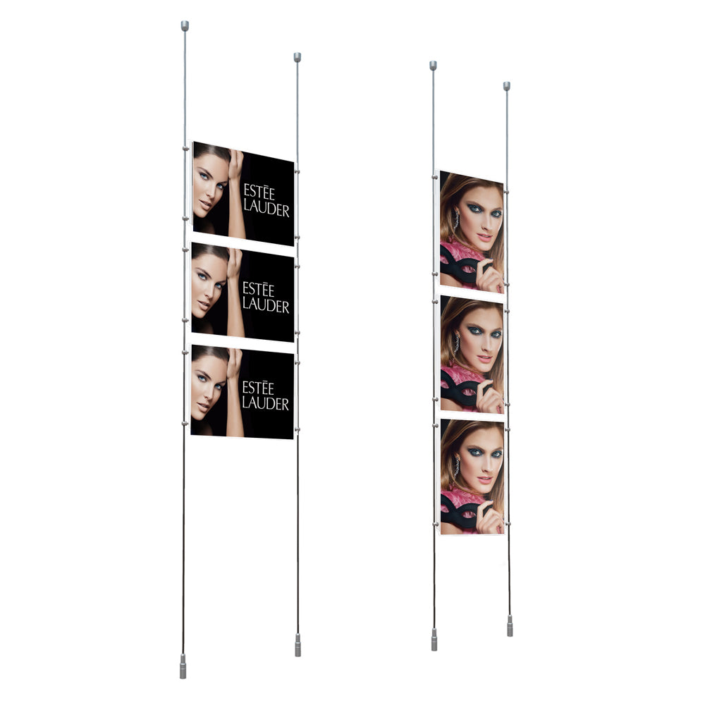 Ceiling to Floor Cable Poster Kit – VisualDisplays