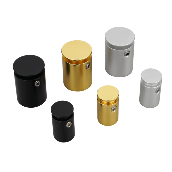 Lockable Acrylic Sign Standoffs Hole Mount – VisualDisplays