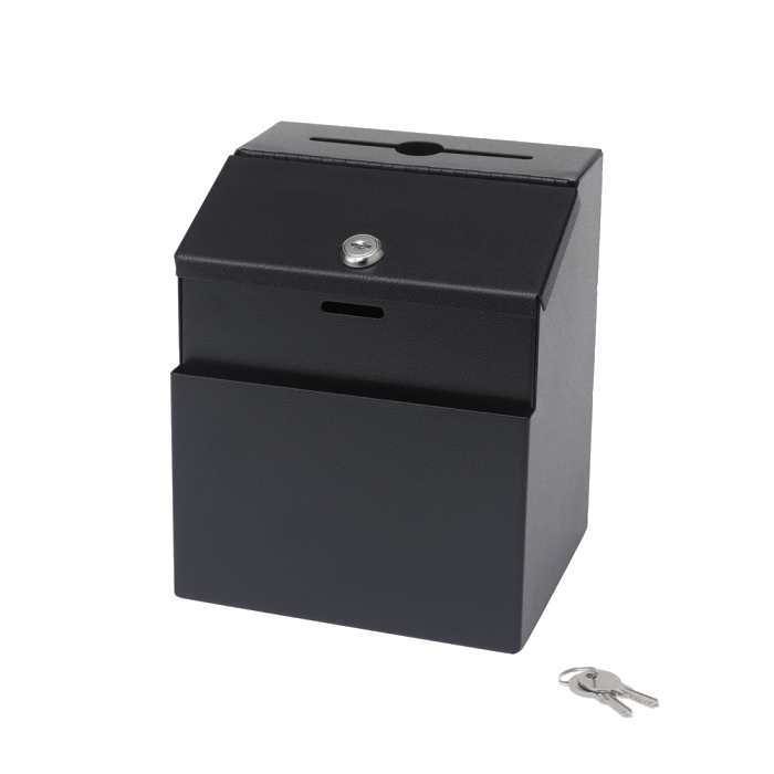 Metal Suggestion Box with Lock – VisualDisplays