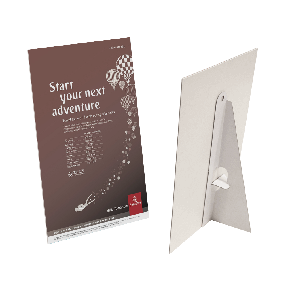 White Cardboard Struts – VisualDisplays