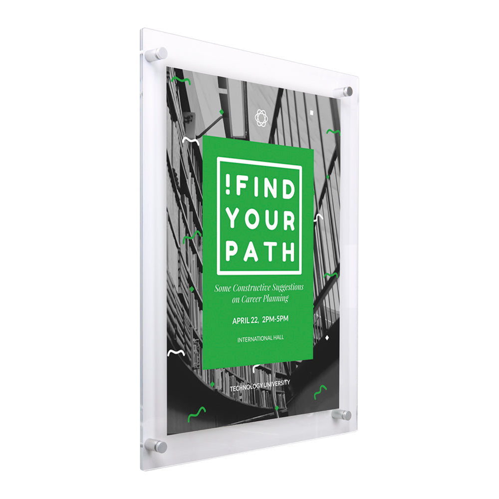 Acrylic Wall Mounted Panel Poster Kit – VisualDisplays